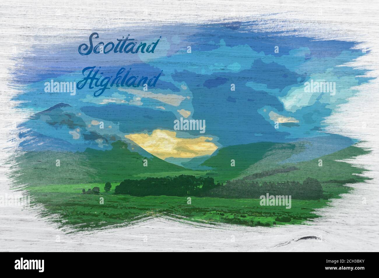 Scottish mountains drawing hi-res stock photography and images - Alamy