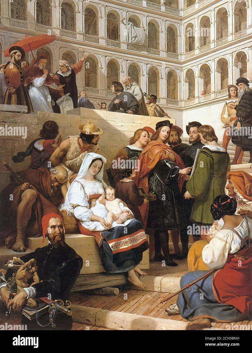 Vernet Emile Jean Horace - Raphael and Pope Leo X (Raphael at the ...