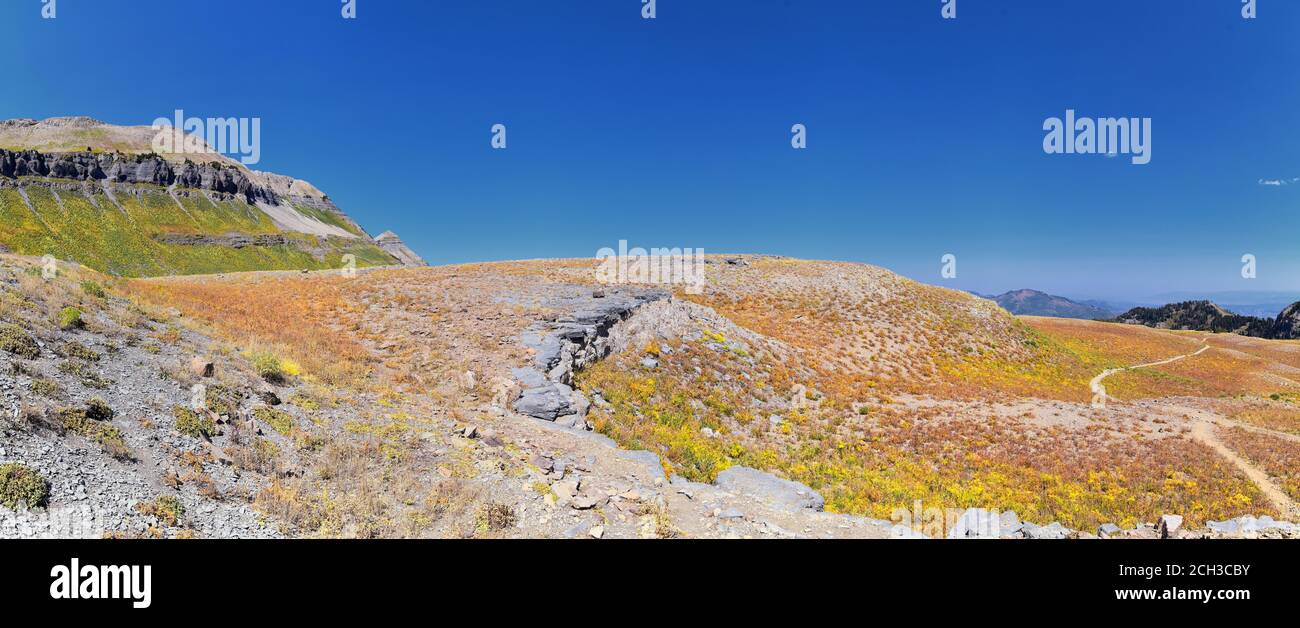 Timpanogos hiking trail landscape views in Uinta Wasatch Cache National ...