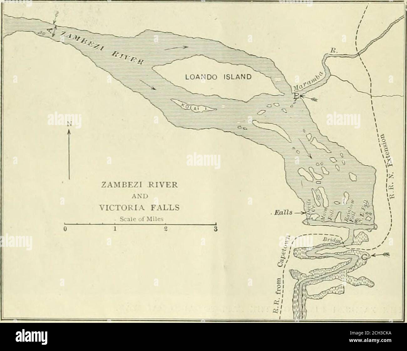 Victoria Falls Map Location