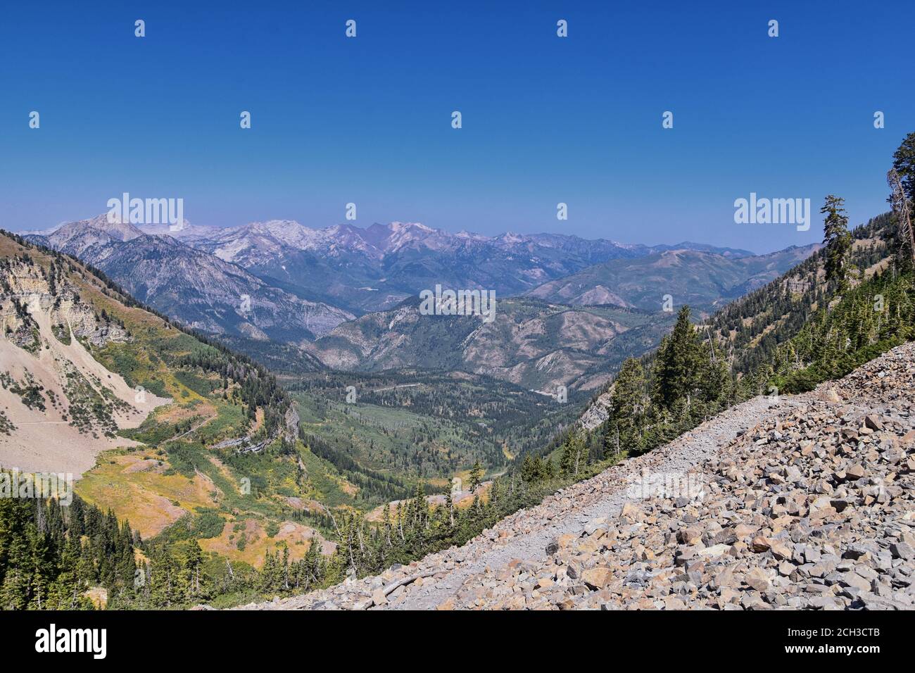 Timpanogos hiking trail landscape views in Uinta Wasatch Cache National ...