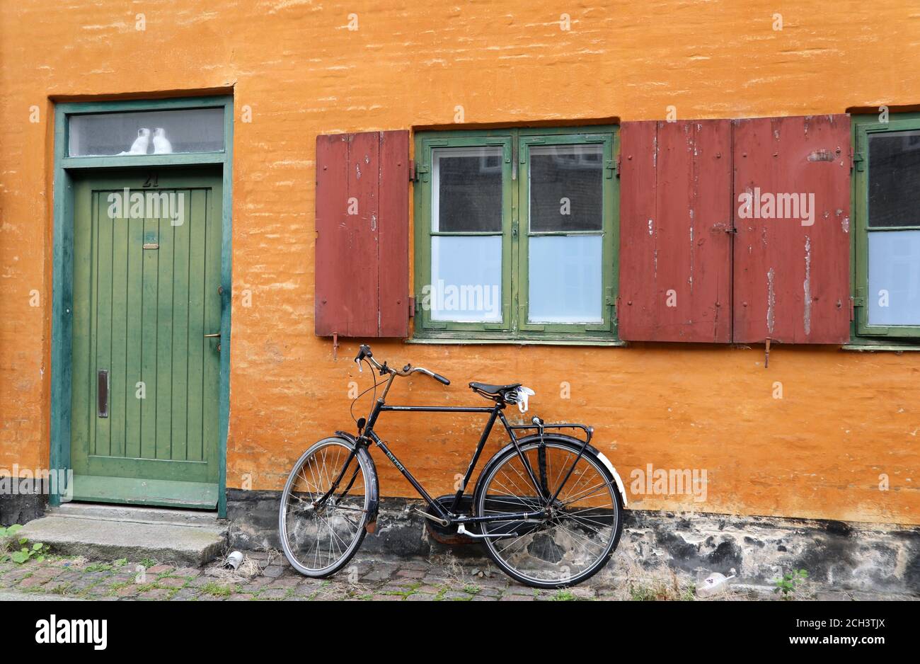 Nyboder Quarter in Copenhagen Stock Photo - Alamy