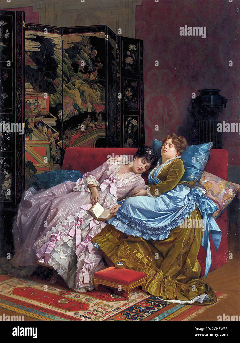 Zier Edouard François - an Afternoon Idyll - French School - 19th and ...