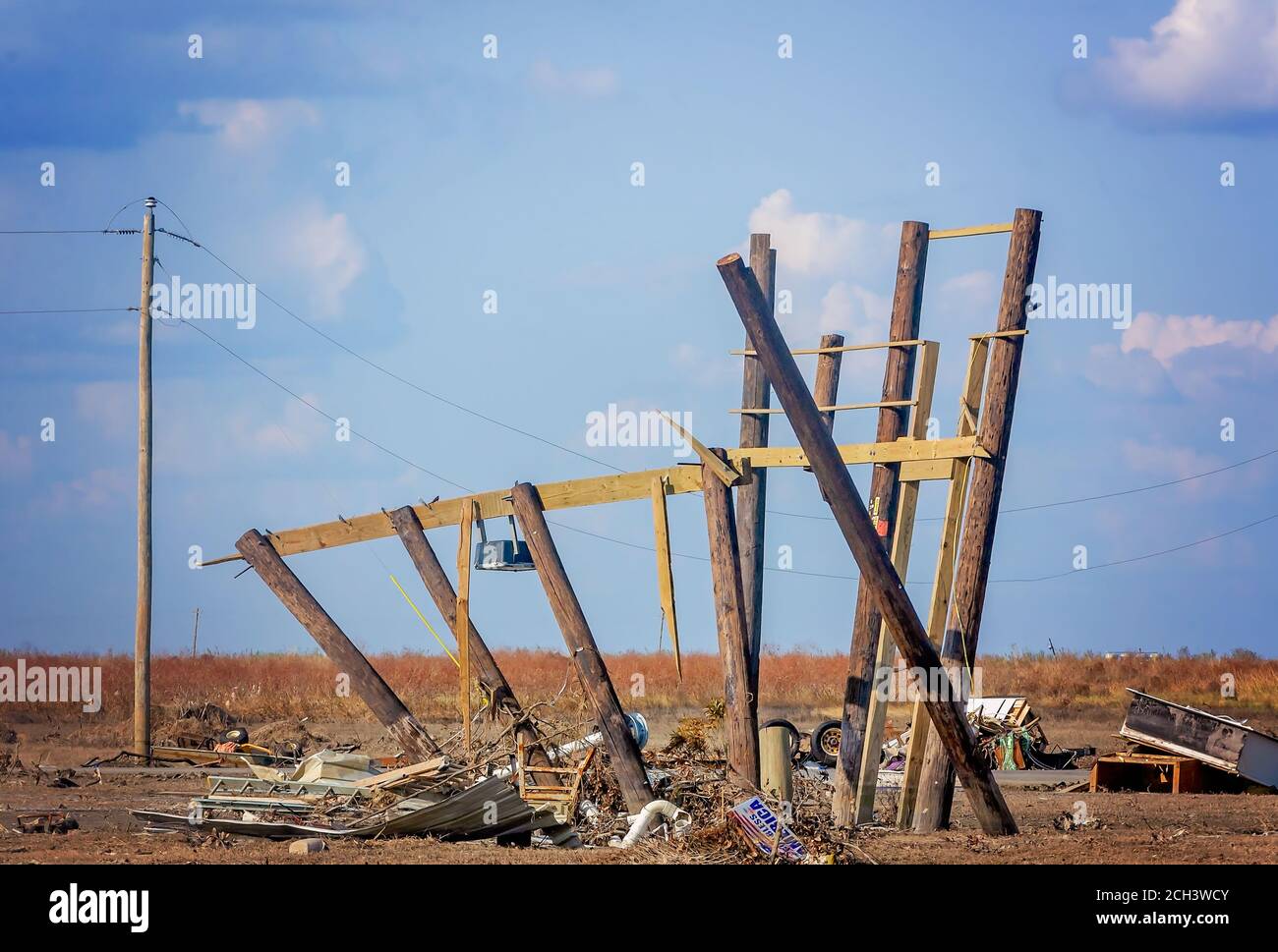 A home, destroyed by Hurricane Laura, is pictured, Sept. 11, 2020, in ...