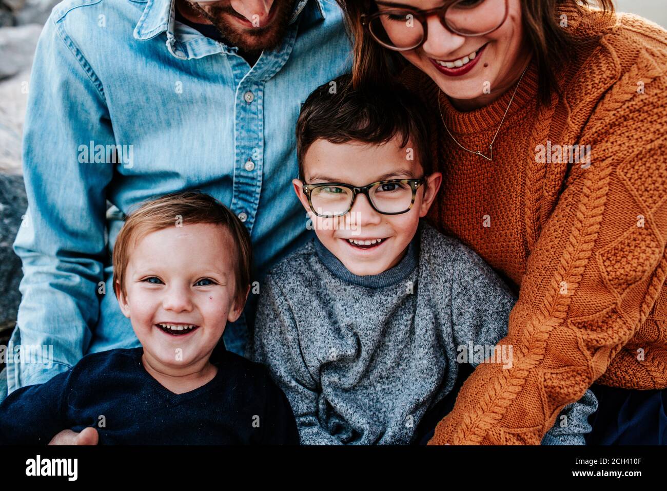 Child sitting on mom lap hi-res stock photography and images - Alamy