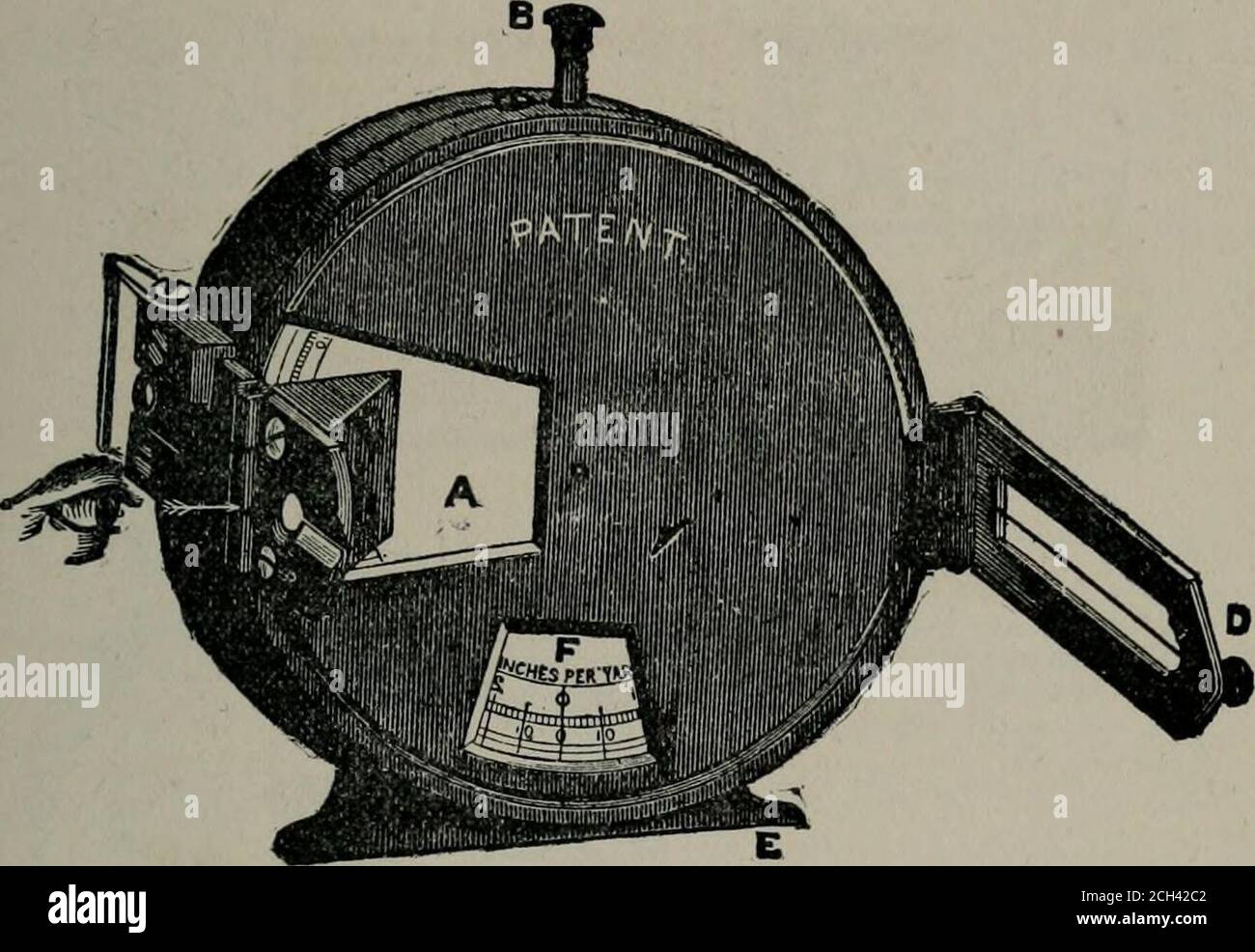 . The science of railways . Fig. 5. PRISMATIC COMPASS WITH CLYNOMETER ...