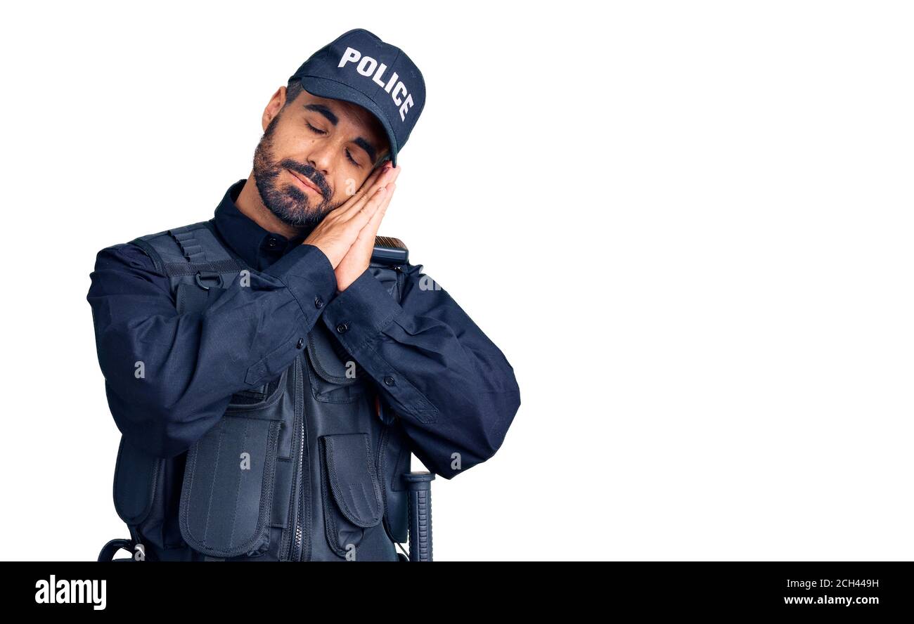 Sleeping security guard Cut Out Stock Images & Pictures - Alamy