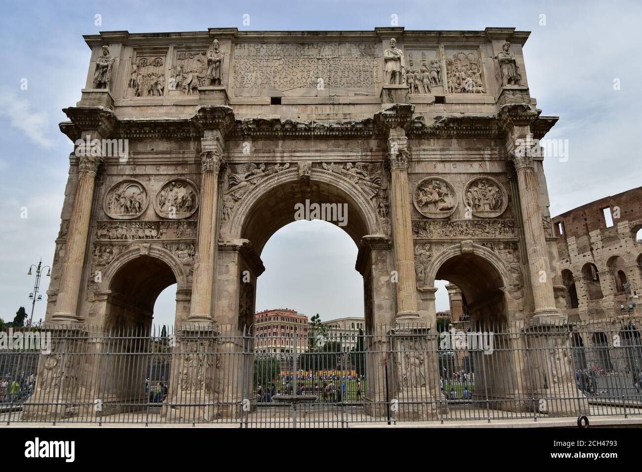 The Arch of Constantine is a triumphal arch in Rome, Italy, dedicated ...