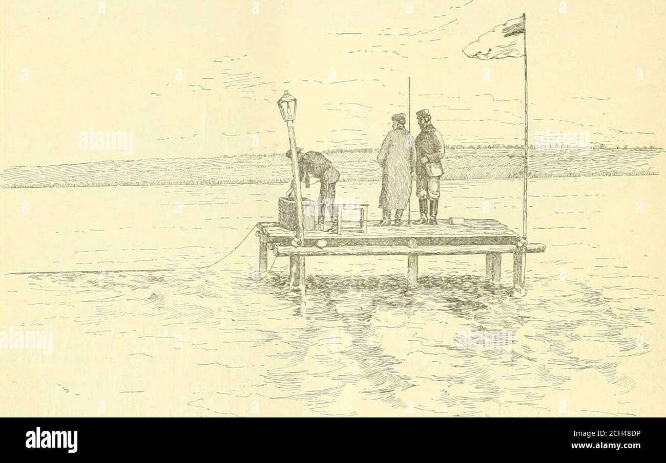 Lake Crossing Realistic Drawing Schematic Showing The Cross Section Of