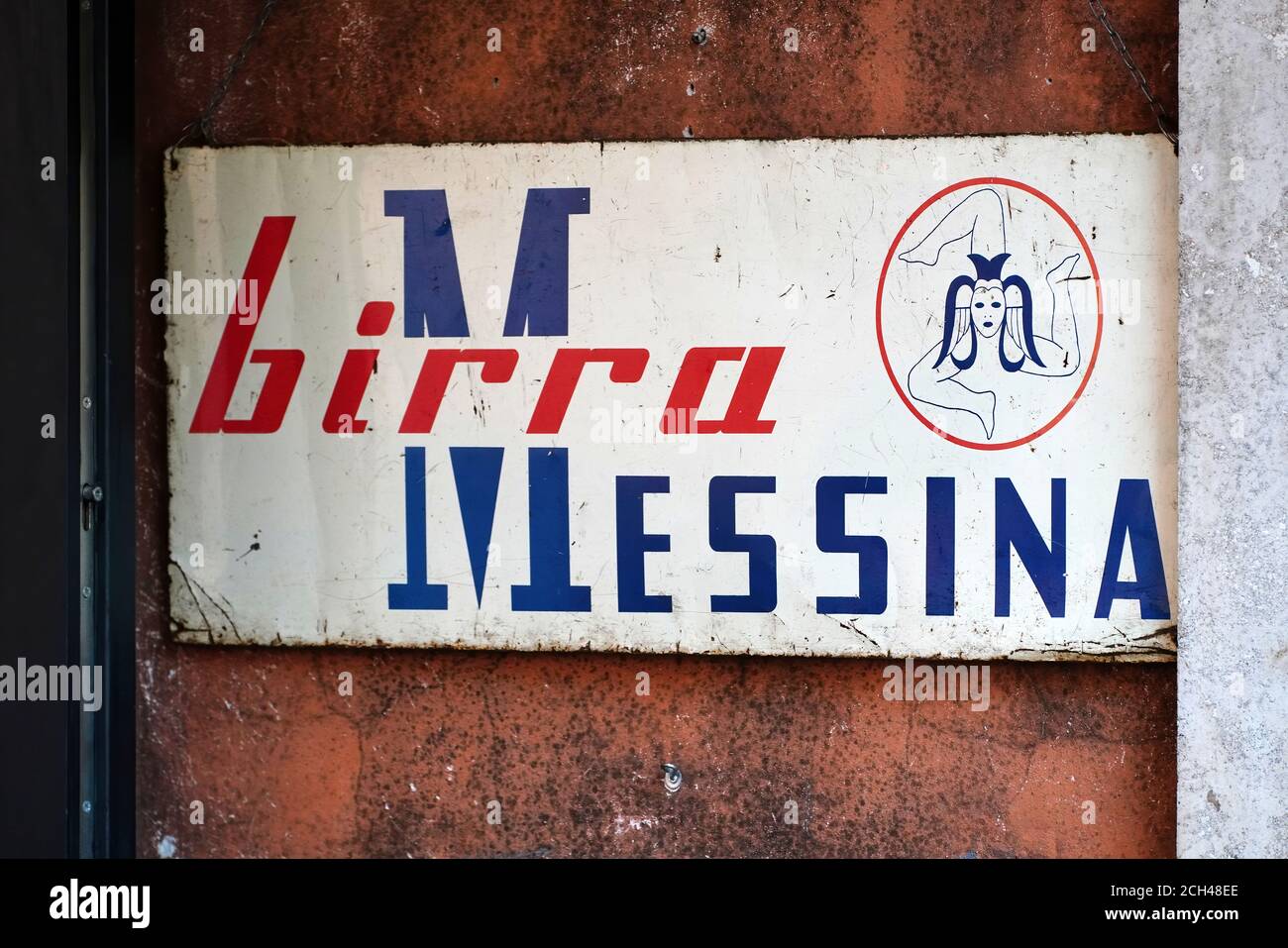 Birra Messina Commercial Sign. Authentic, Vintage Sign of the Famous ...