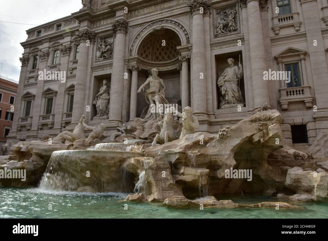 Trevi Fountain is the largest Baroque fountain in Rome, Italy, and one ...