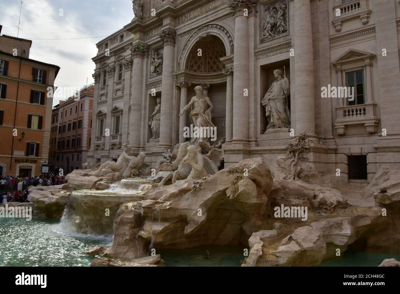 Trevi Fountain is the largest Baroque fountain in Rome, Italy, and one ...