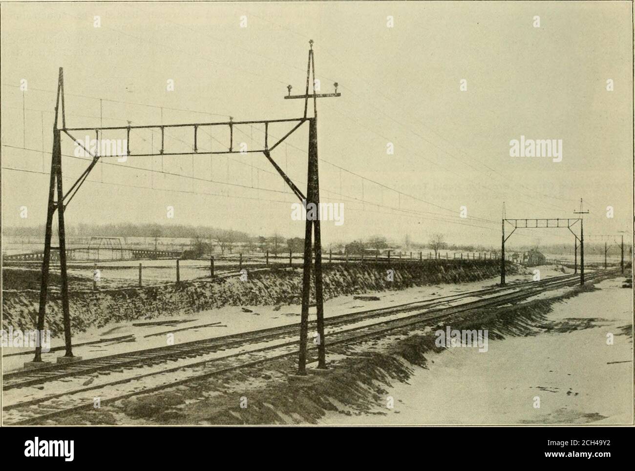 . Electric railway review . relocation of the portion nowequipped with ...