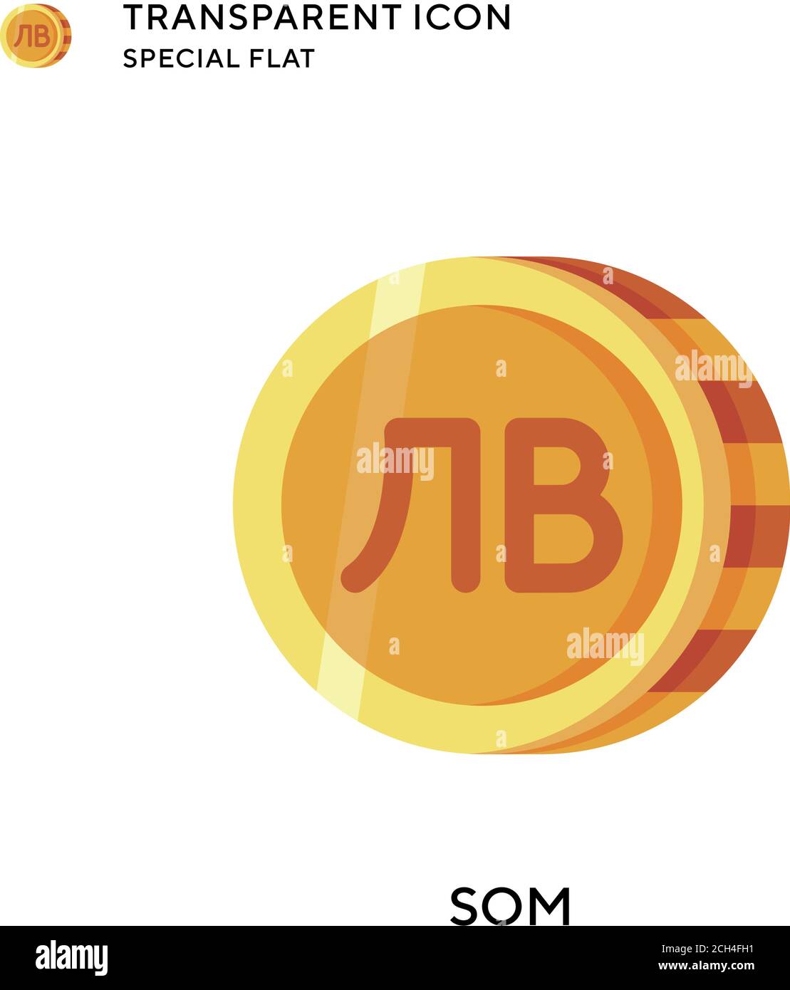 Som vector icon. Flat style illustration. EPS 10 vector Stock Vector ...