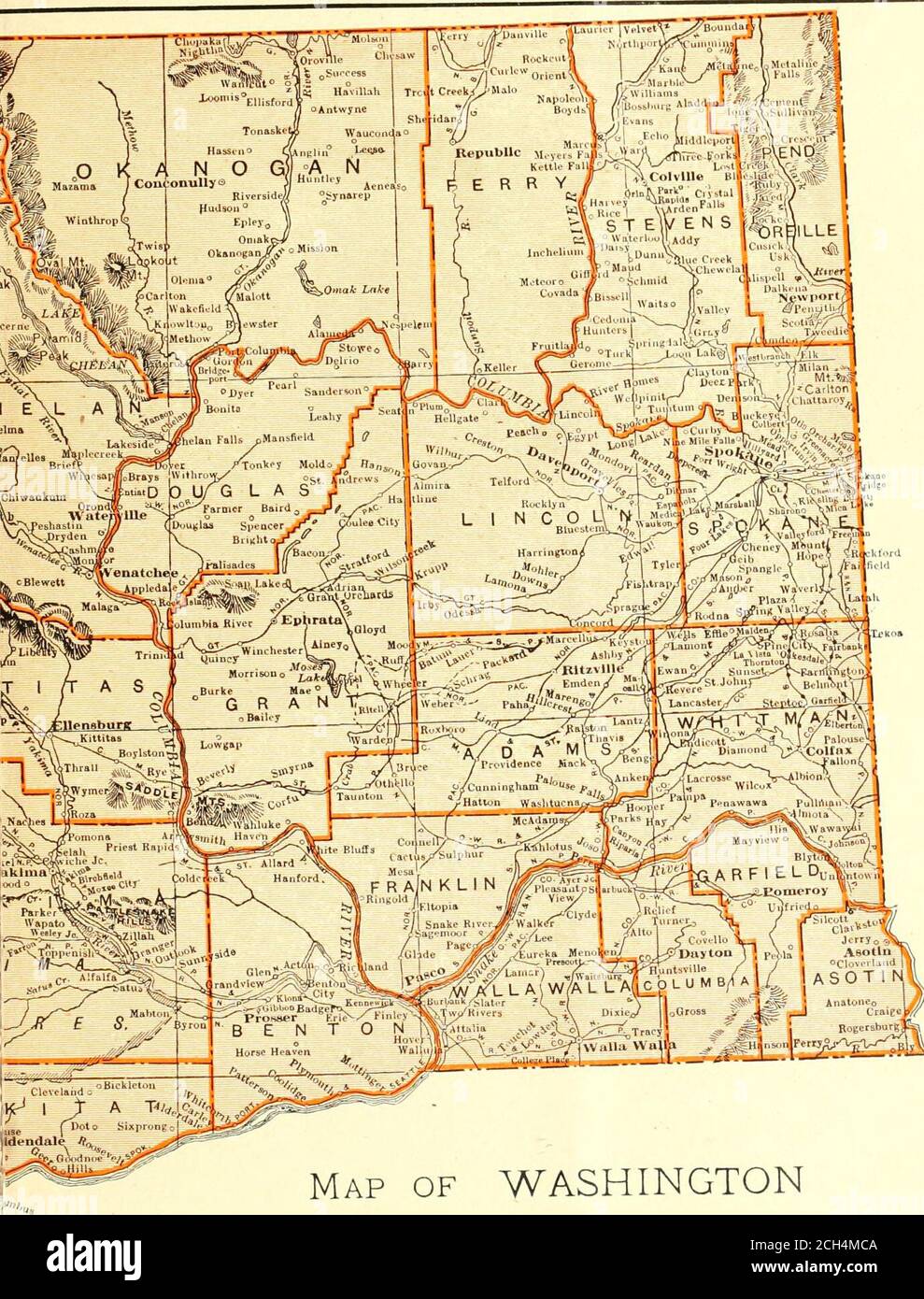 Benton map hi-res stock photography and images - Alamy