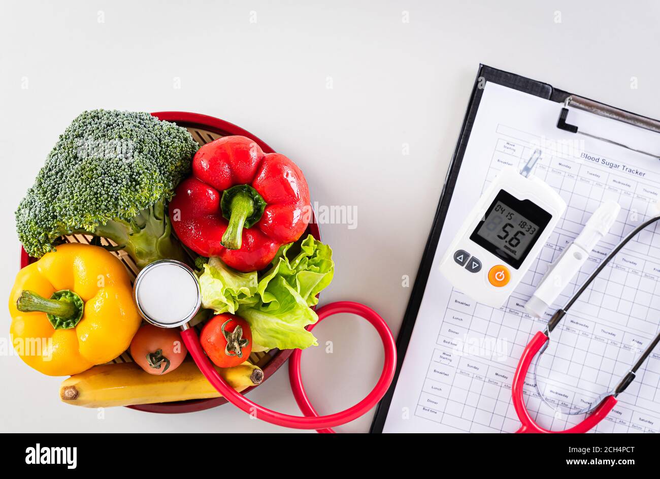 World diabetes day and healthcare concept. Patient's blood sugar ...