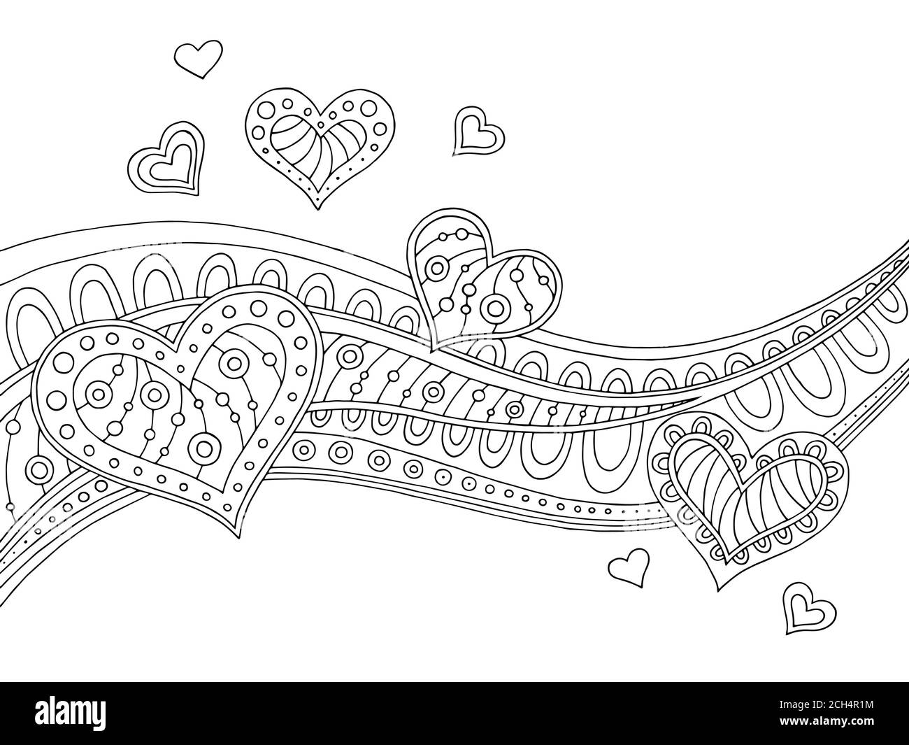 Vector illustration heart Cut Out Stock Images & Pictures - Alamy