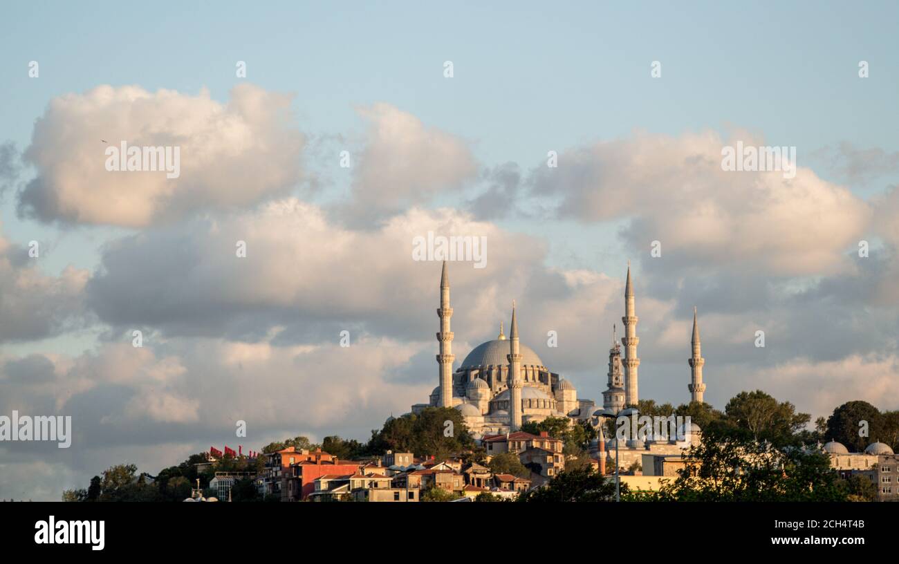 Outer view of Ottoman style mosque in Istanbul Stock Photo - Alamy