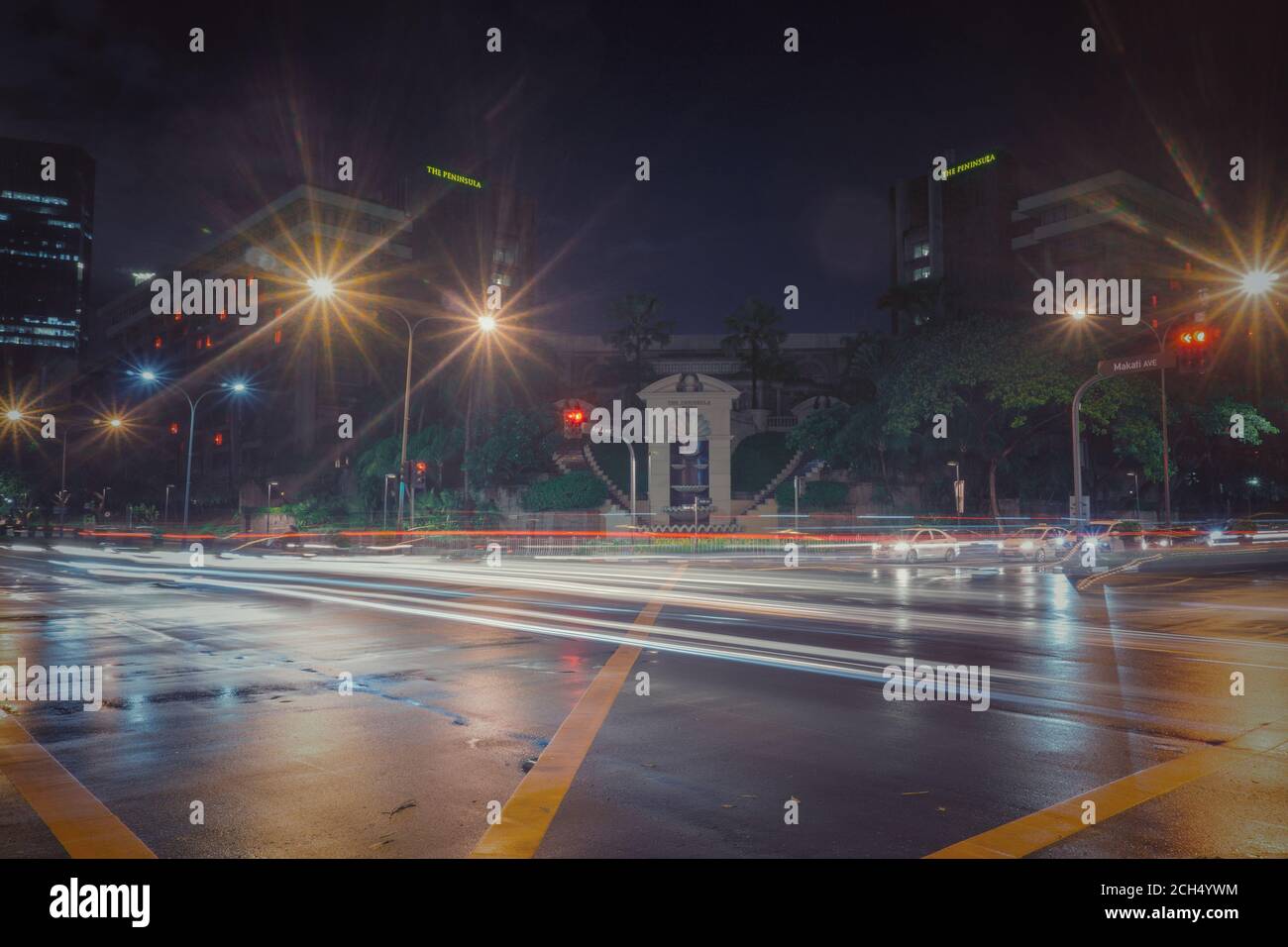 Makati City at Night Stock Photo - Alamy