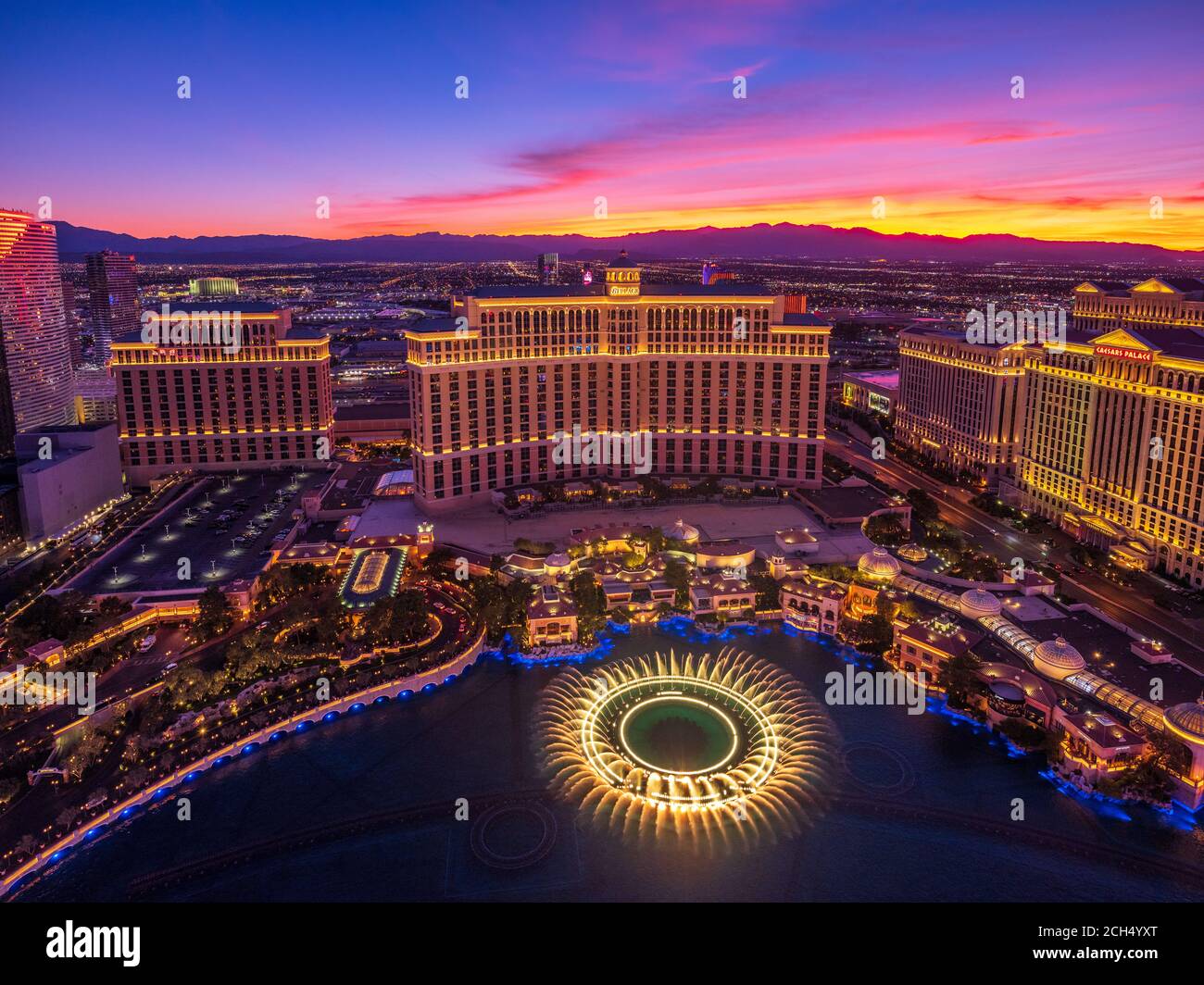 Bellagio fountains, las vegas hi-res stock photography and images - Alamy