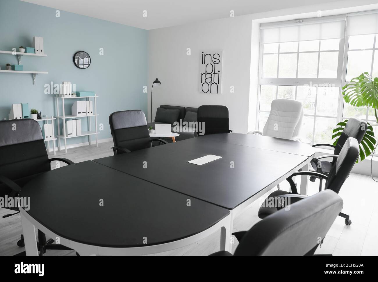 Interior of comfortable modern office Stock Photo - Alamy