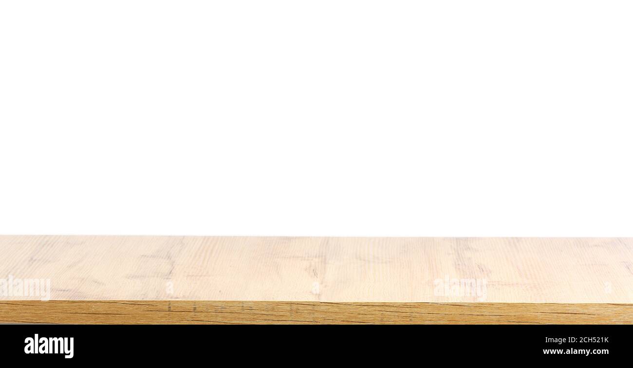 Clean kitchen table on white background Stock Photo - Alamy