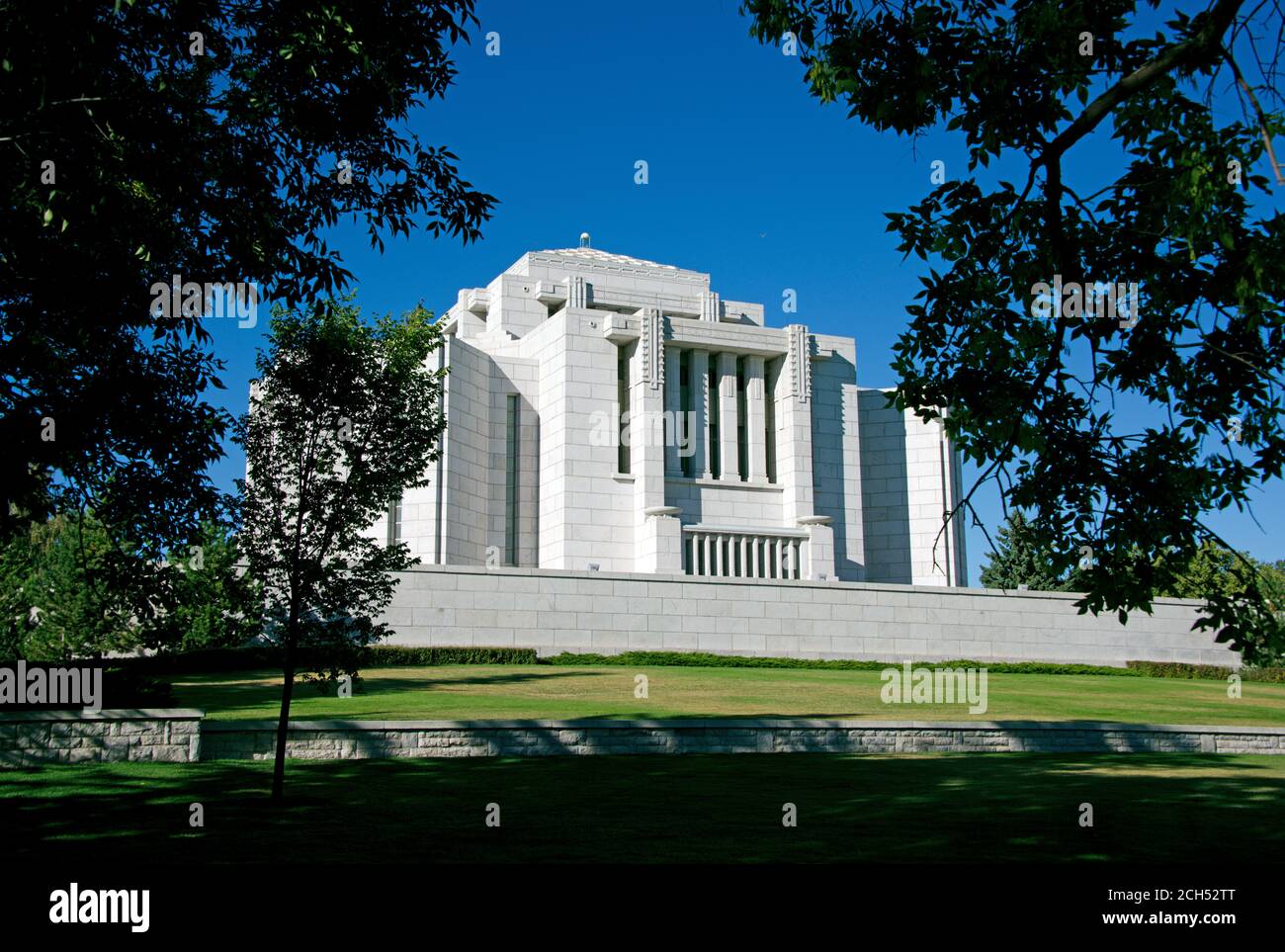 Cardston Alberta Temple Stock Photo - Alamy