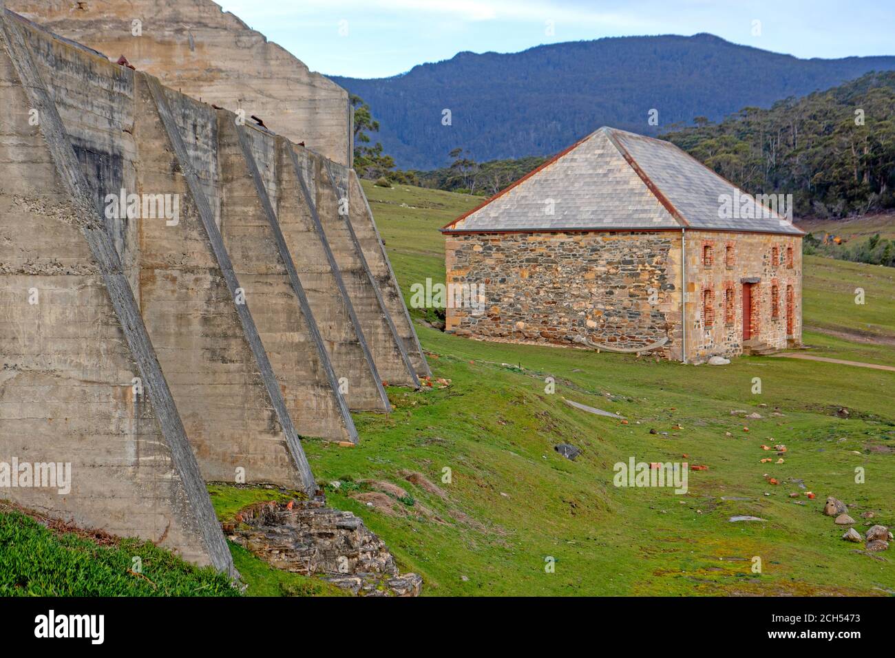 The Commissariat Store in Darlington on Maria Island Stock Photo - Alamy