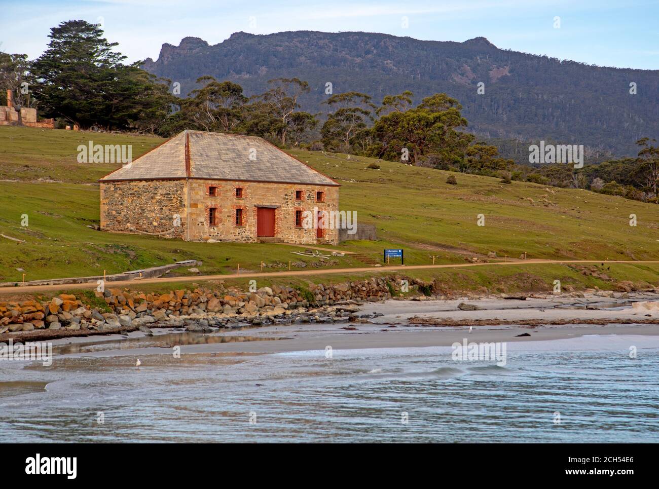 The Commissariat Store in Darlington on Maria Island Stock Photo - Alamy