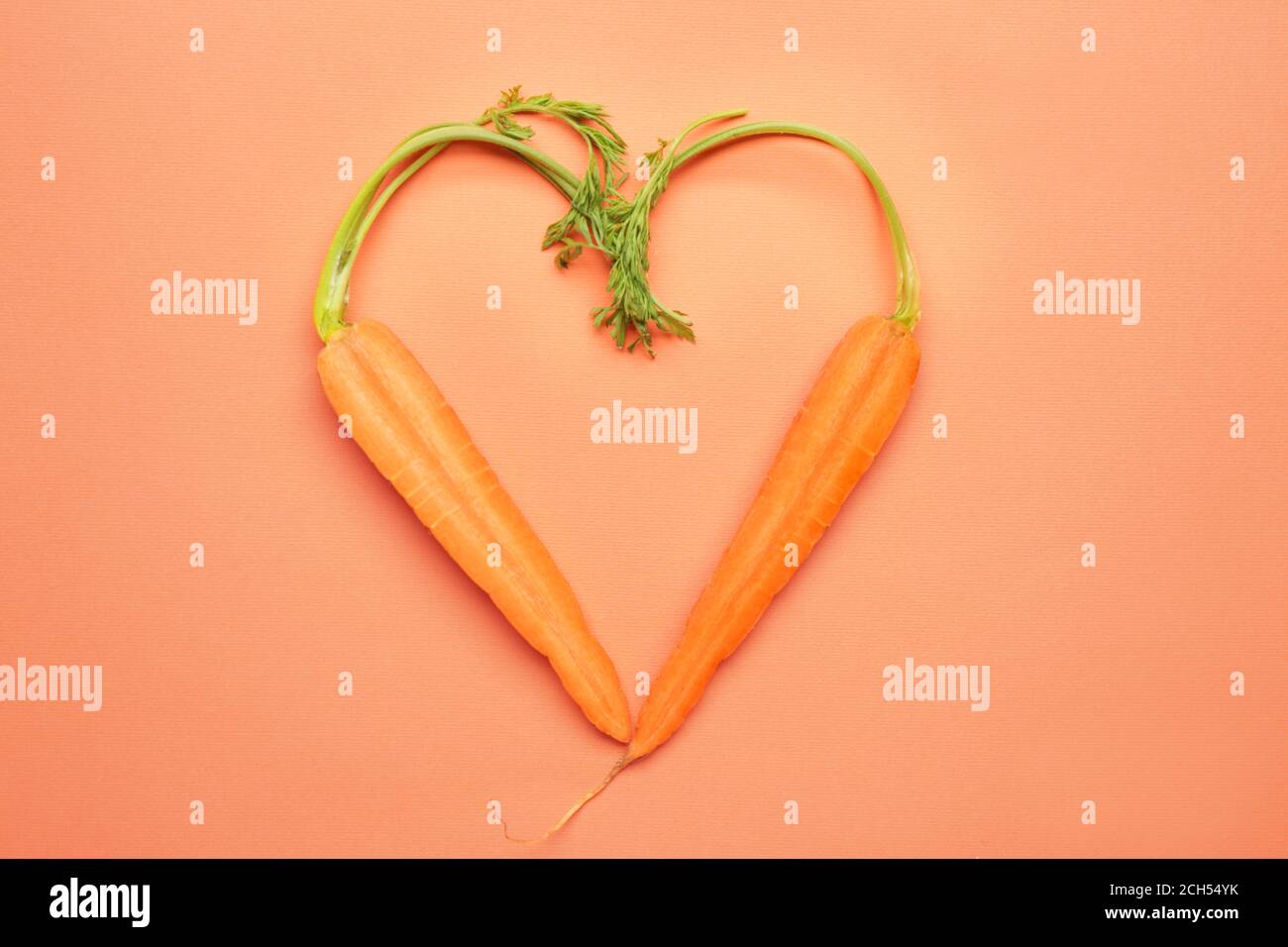 Love carrots heart orange hi-res stock photography and images - Alamy