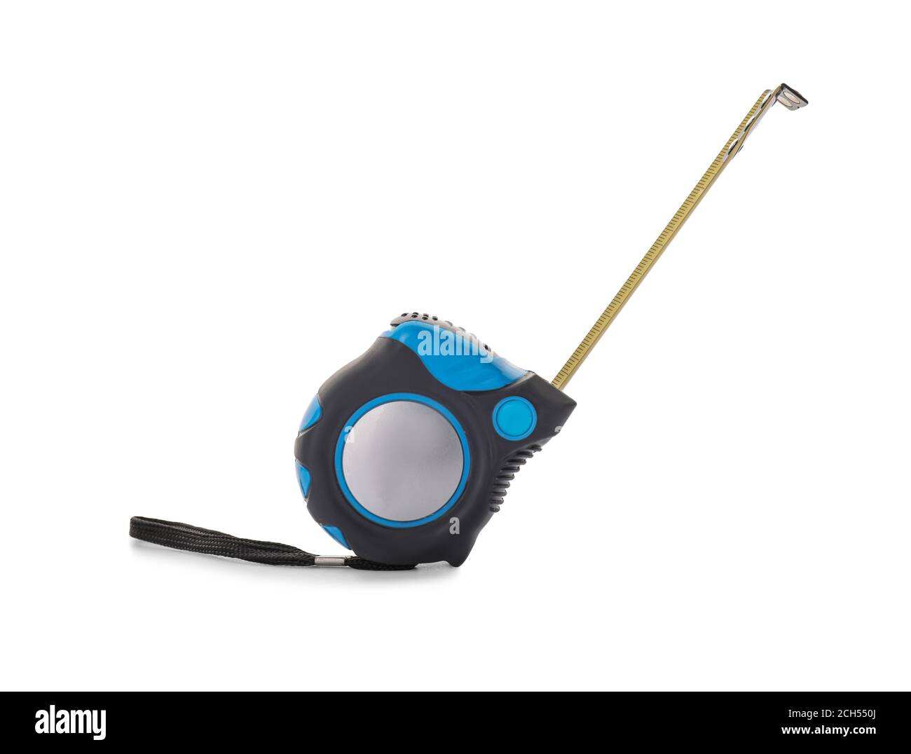 Measuring tape on white background Stock Photo - Alamy