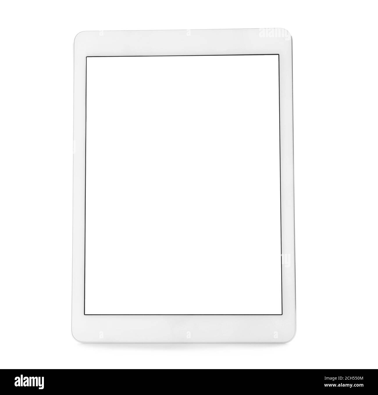 Modern tablet computer on white background Stock Photo - Alamy