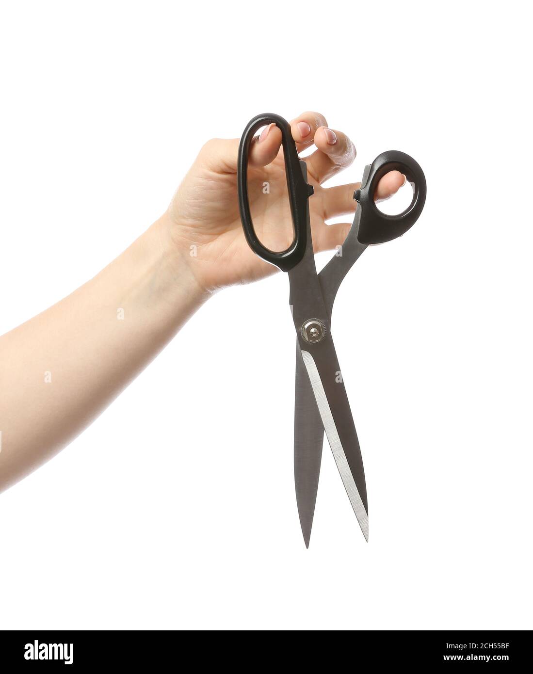 Female hand tailors scissors hi-res stock photography and images - Alamy