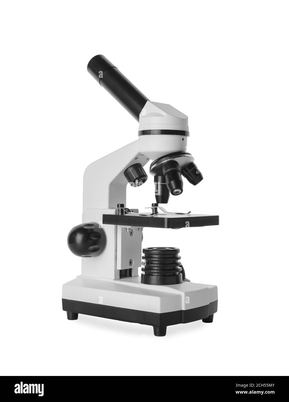 Research investigation biology microscope Black and White Stock Photos ...