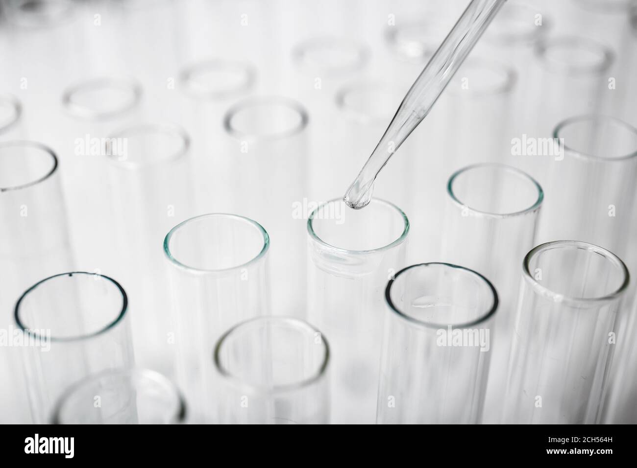 Many test tubes dropper hi-res stock photography and images - Alamy