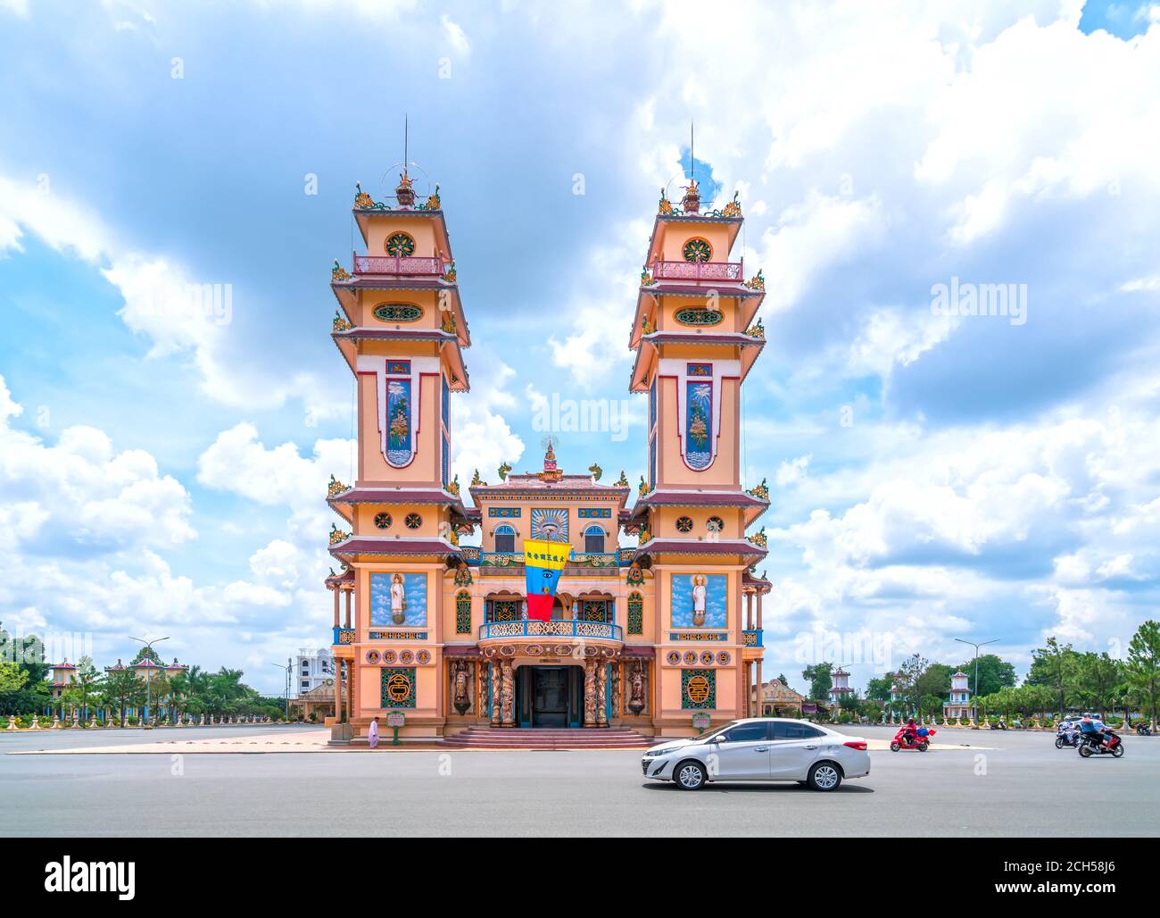 Landscape outside holy temple was built in 1926, this is center of ...