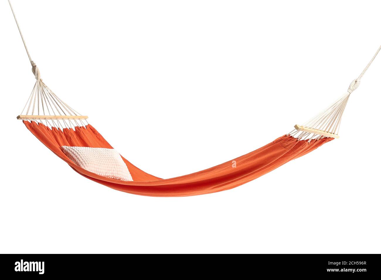 Stylish hammock on white background Stock Photo - Alamy