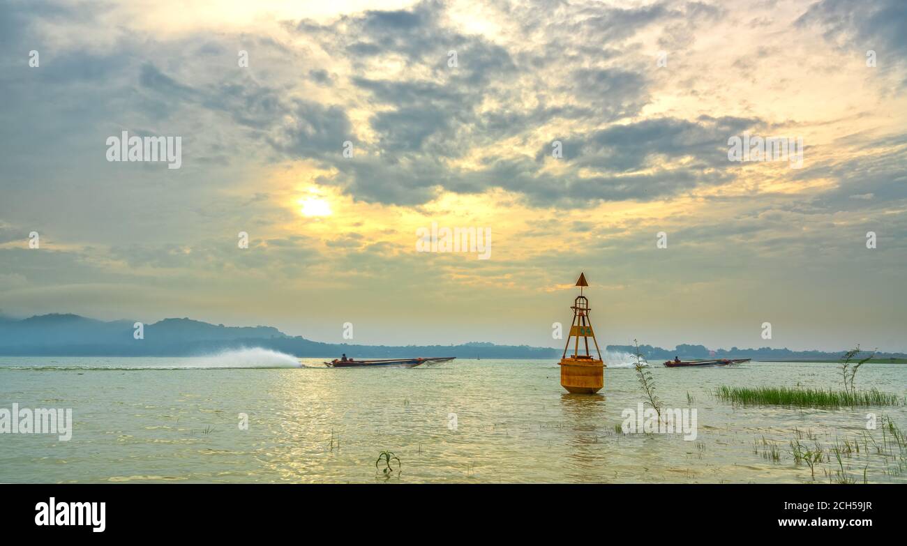 Column waterway buoys in hi-res stock photography and images - Alamy