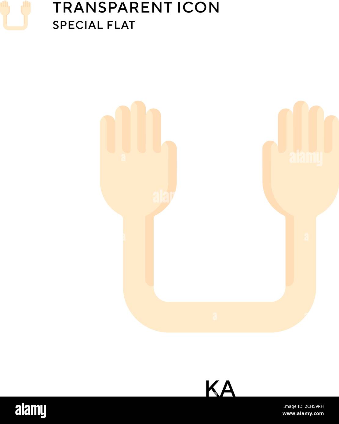 Ka vector icon. Flat style illustration. EPS 10 vector Stock Vector ...