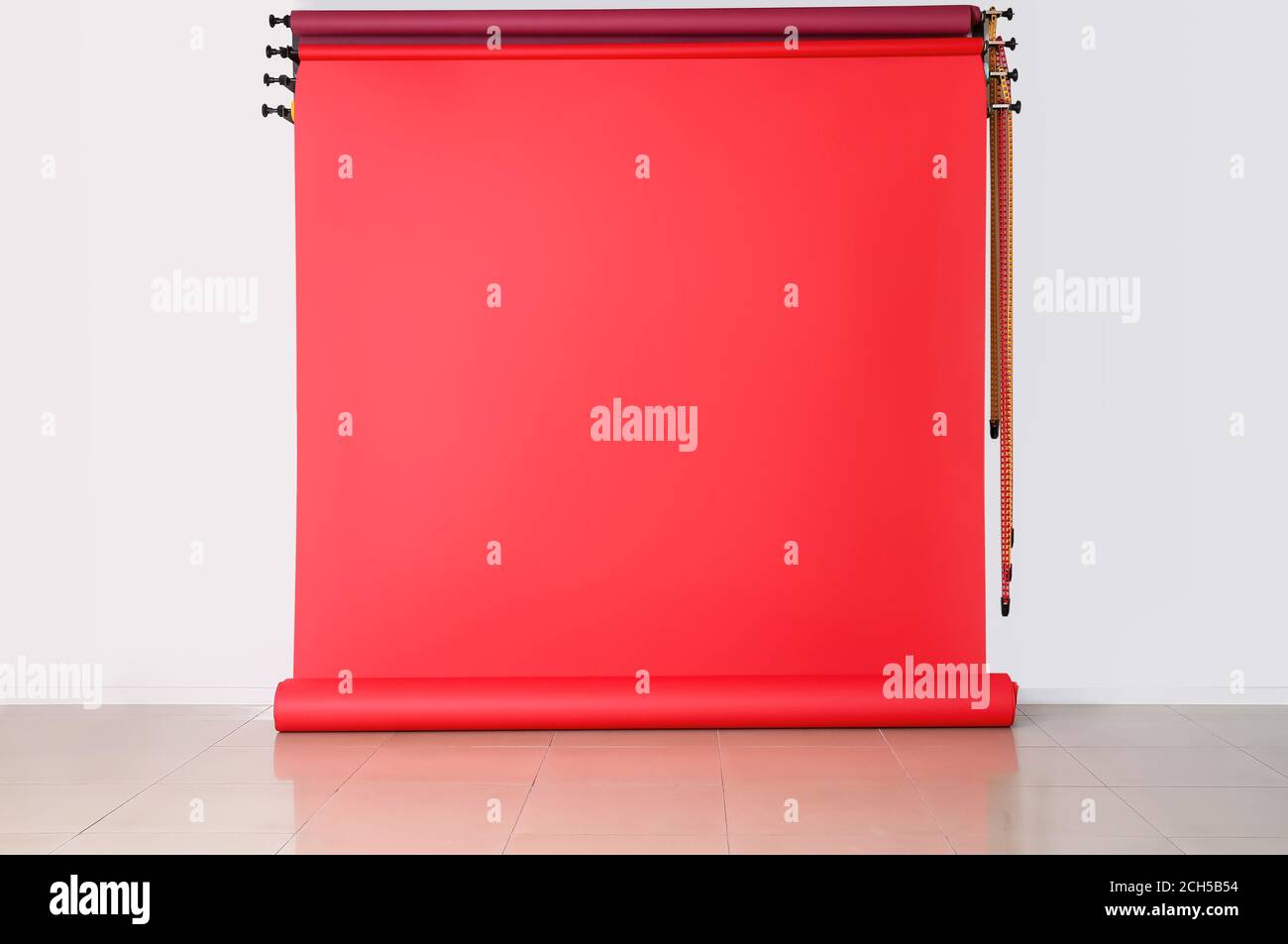 Color backdrop in modern photo studio Stock Photo - Alamy