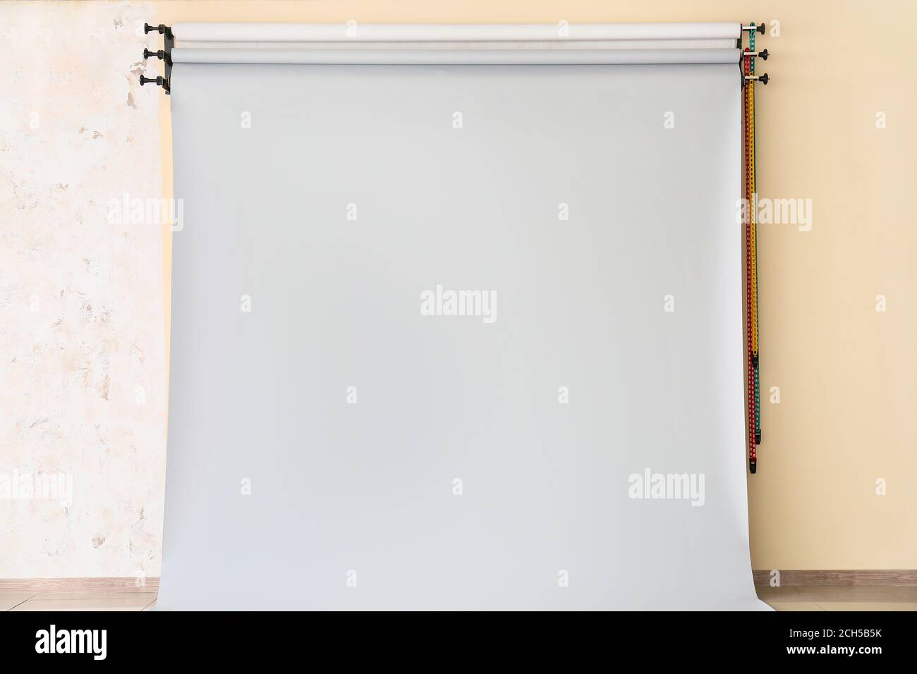 Light backdrop in modern photo studio Stock Photo - Alamy