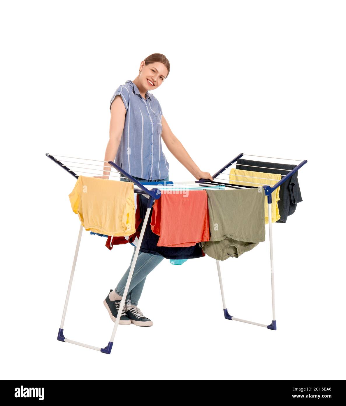 Clothes dryer people Cut Out Stock Images & Pictures - Alamy
