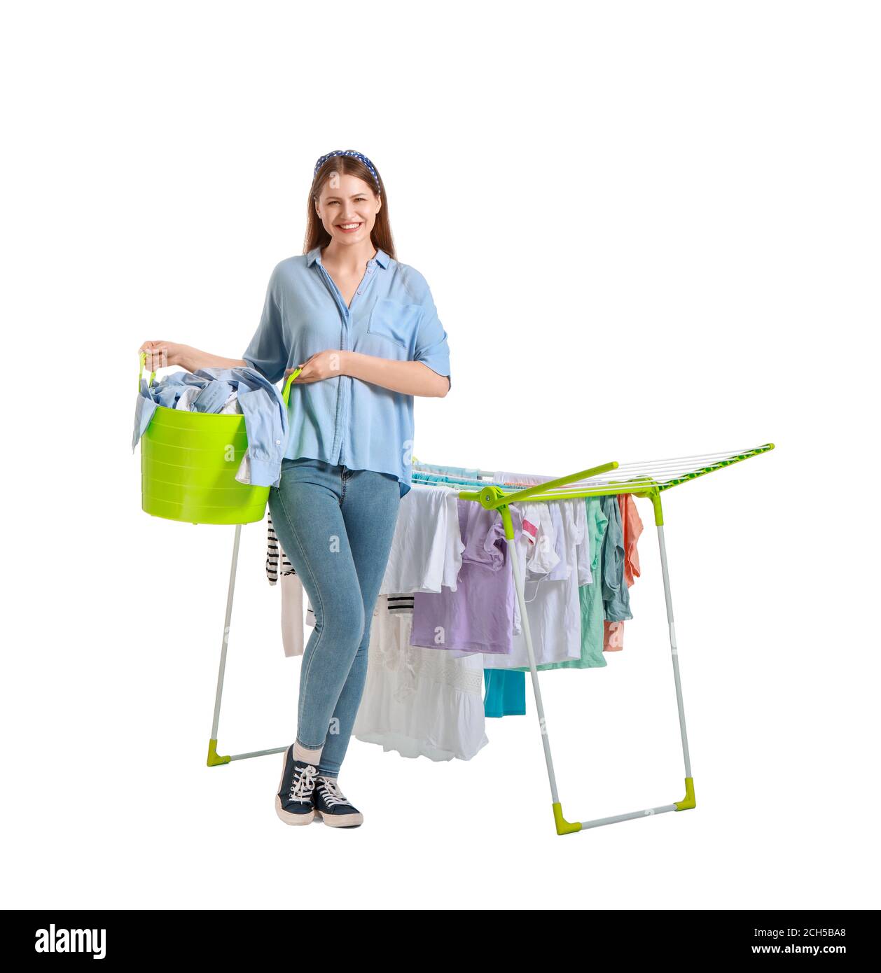 Clothes dryer people Cut Out Stock Images & Pictures - Alamy