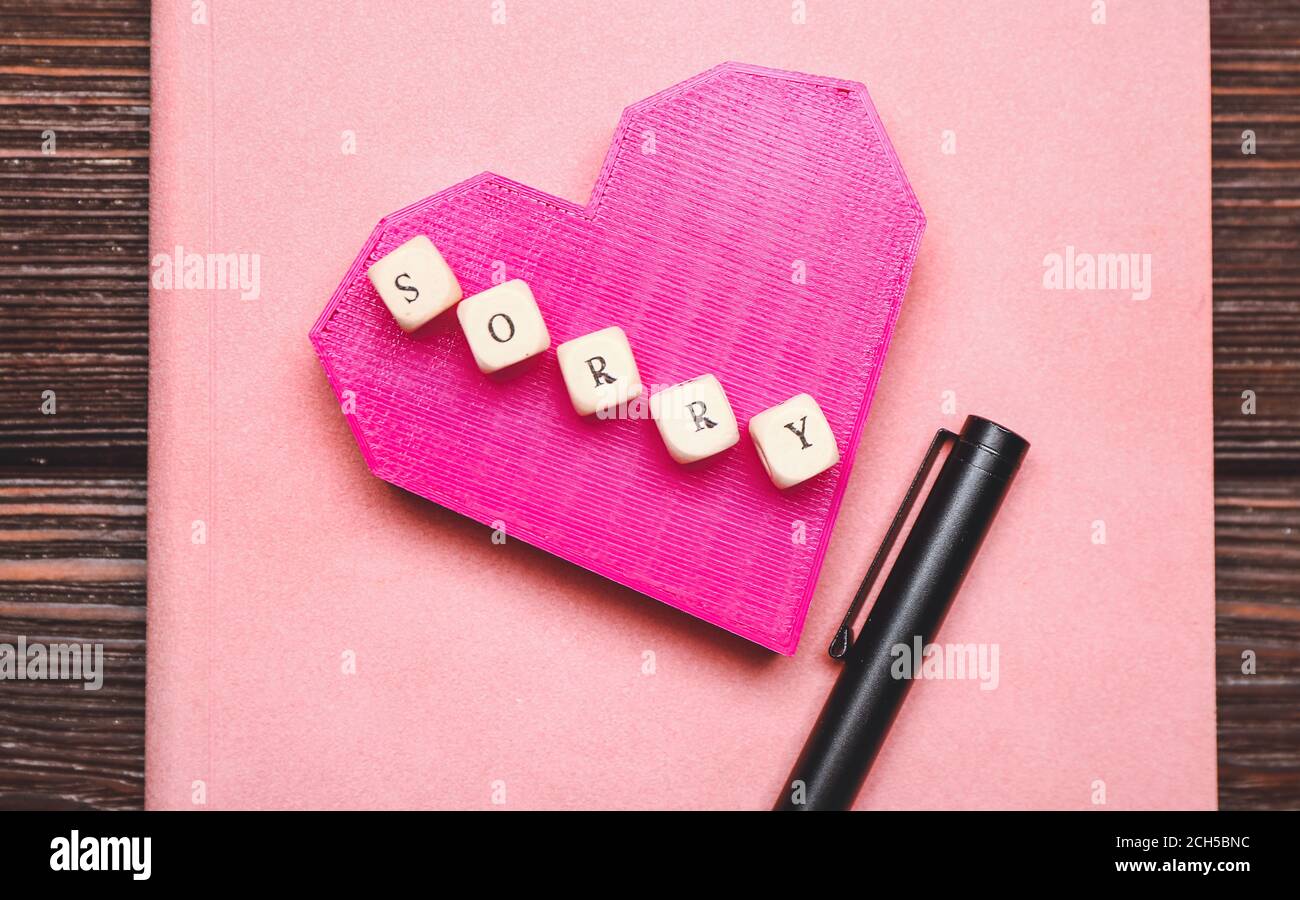 Heart sorry High Resolution Stock Photography and Images - Alamy
