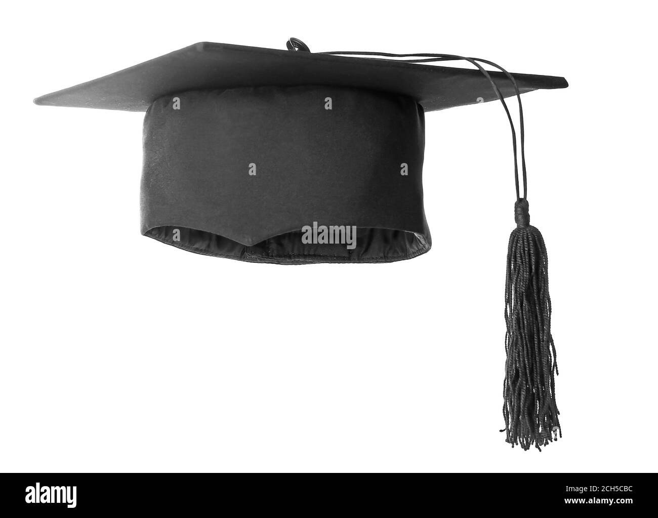 Graduation hat on white background Stock Photo - Alamy