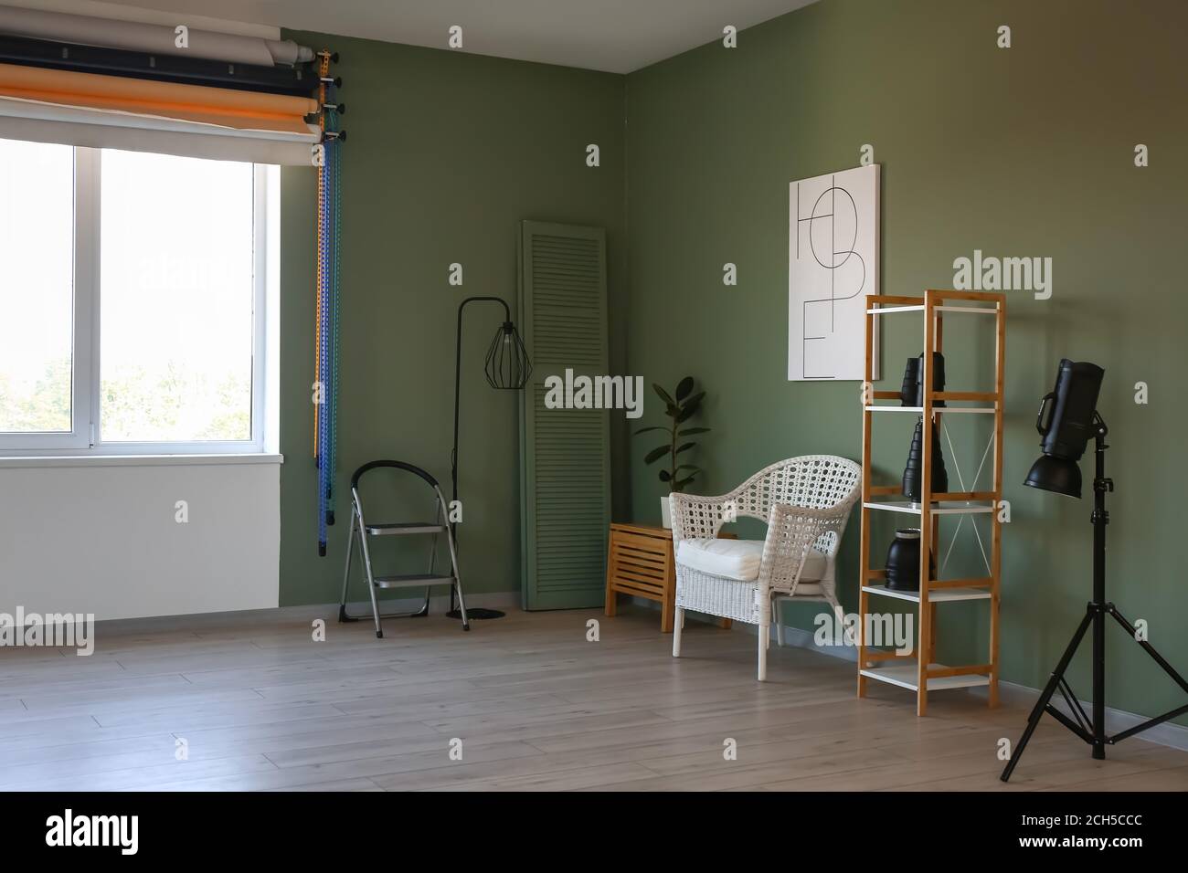 Interior of modern photo studio Stock Photo - Alamy