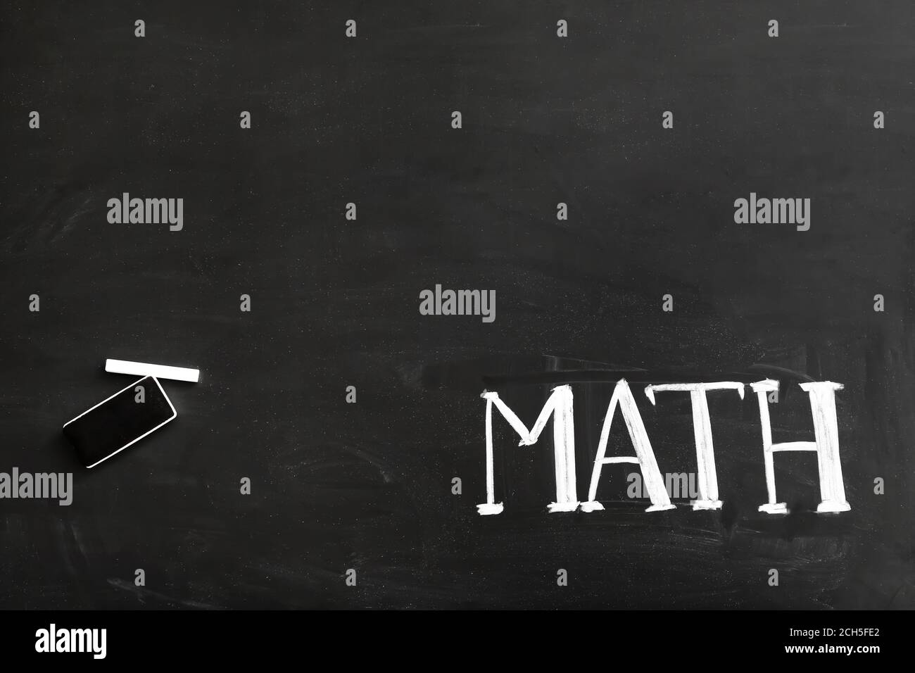 Word algebra on blackboard hi-res stock photography and images - Alamy