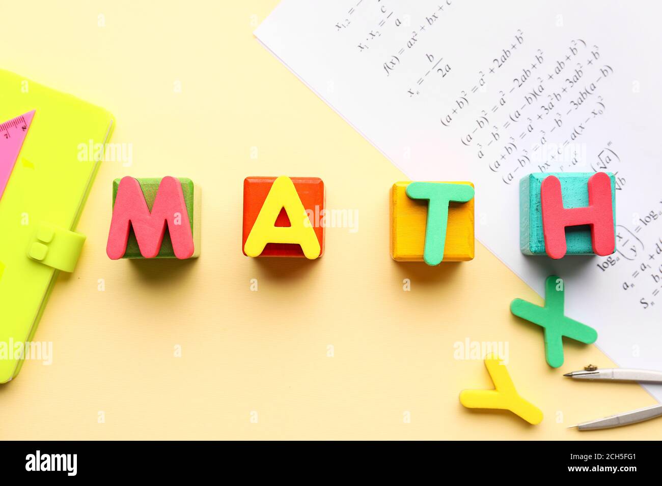 Math homework sheet hi-res stock photography and images - Alamy