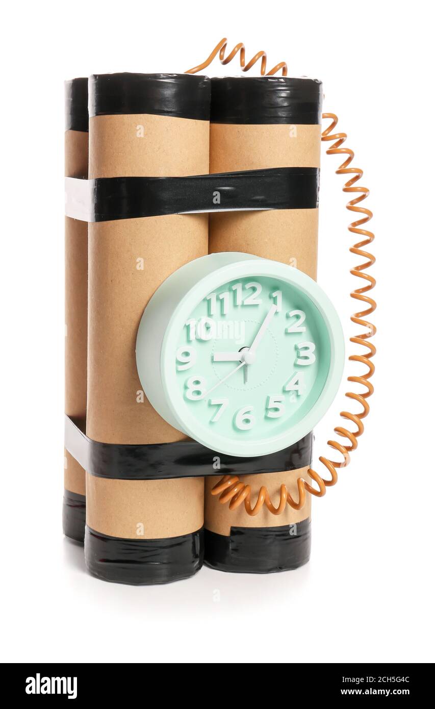 Bomb digital timer isolated on Cut Out Stock Images & Pictures - Alamy
