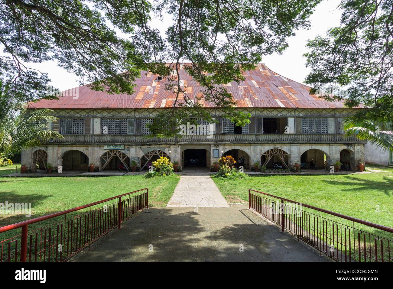 The massive parochial house of Lazi is a heritage structure built in ...